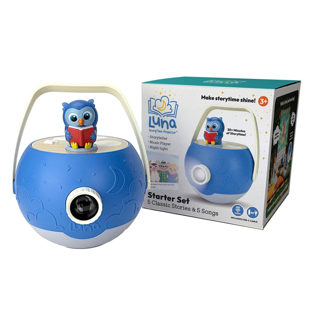 Luna Storytime Projector Classic Stories with Owl | kids music player ...