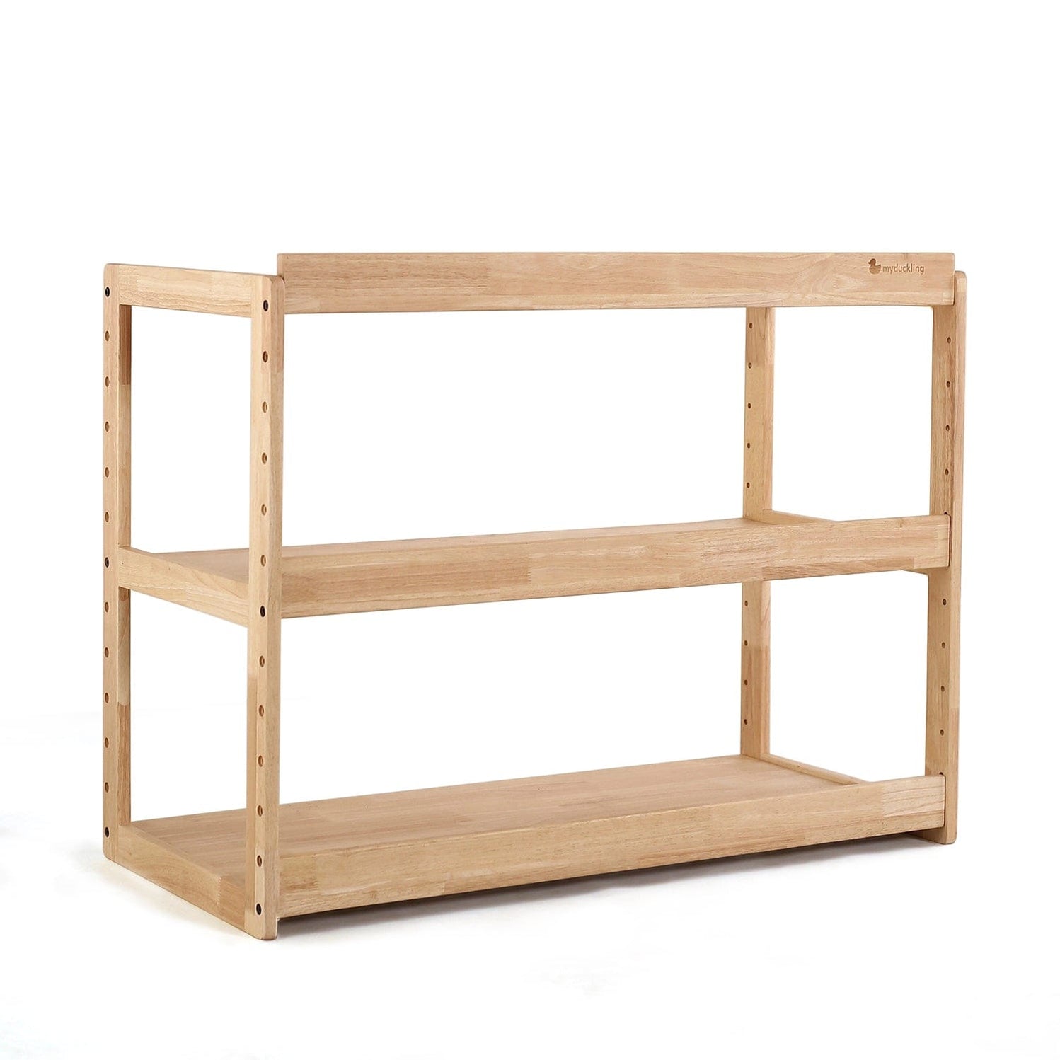 My Duckling Adjustable Solid Wood 3 Layer Storage Shelf — Toypark Australia