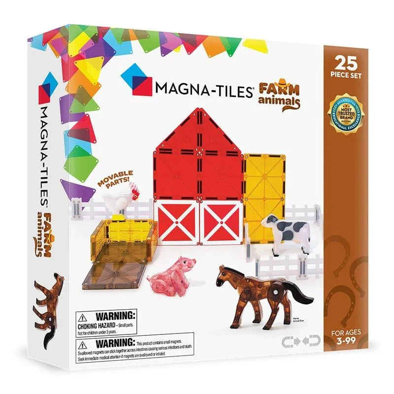 Magna-Tiles Farm Animals - 25 Piece Set | Magnetic Tiles | Toypark ...