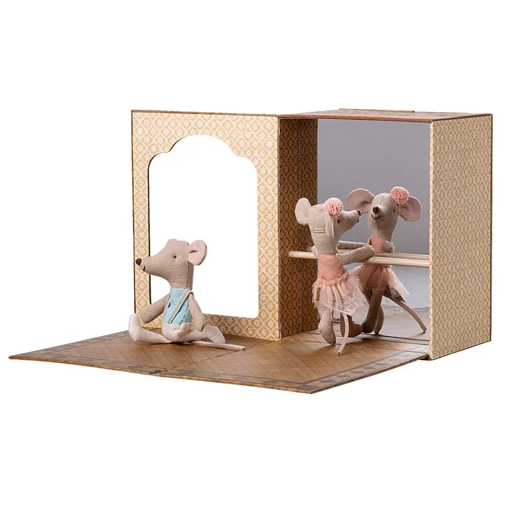 Maileg Ballet Mice Dance Studio Little Sister and Brother | Toypark ...