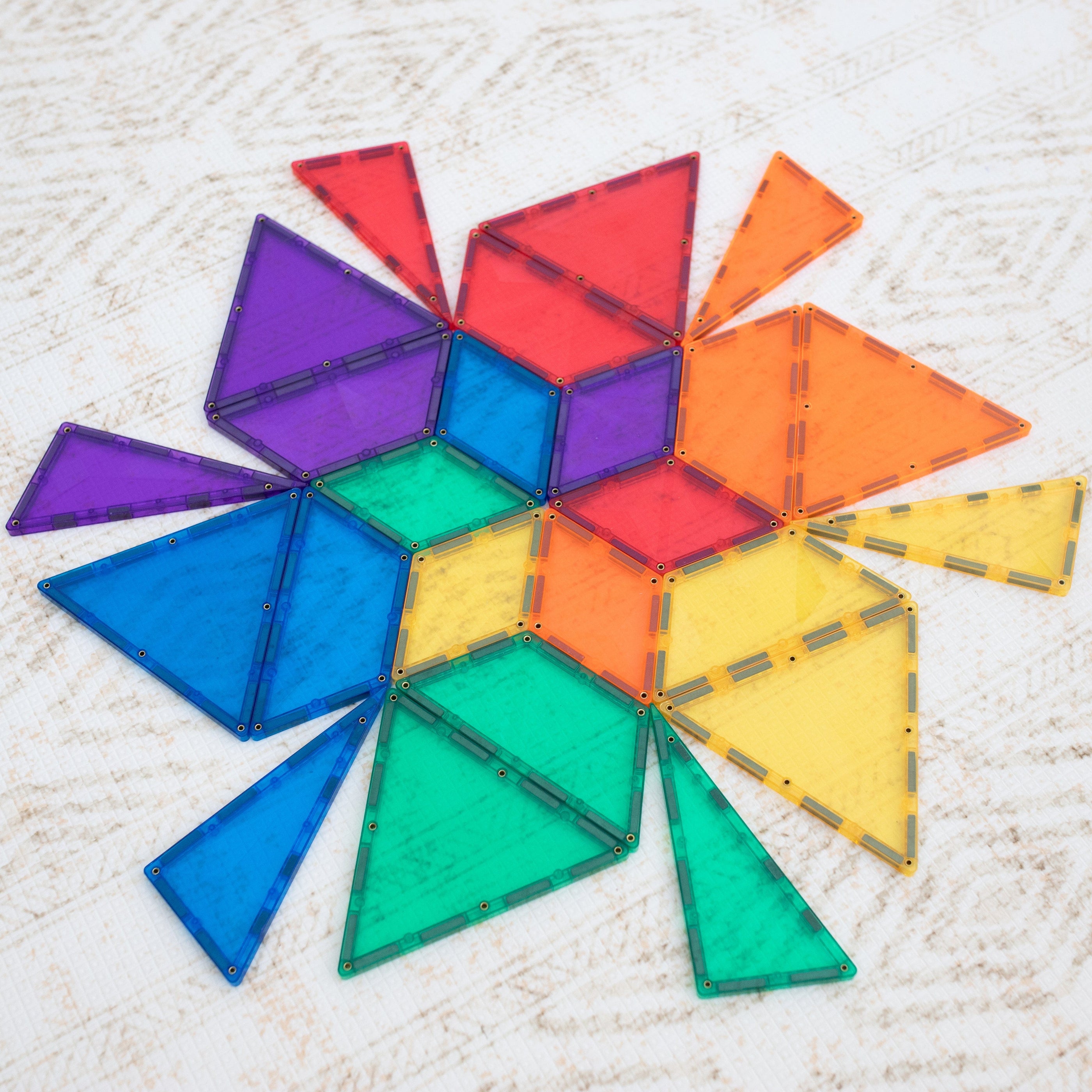 Connetix Rainbow Shape Expansion Pack 36 Piece | Magnetic Tiles ...