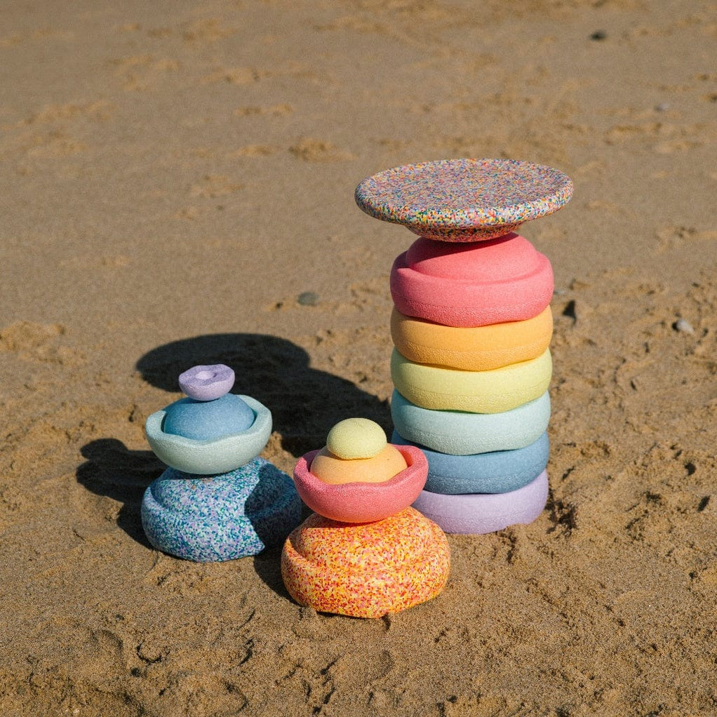 Stapelstein Summer Pastel Rainbow Set Complete with One Free Super Con ...