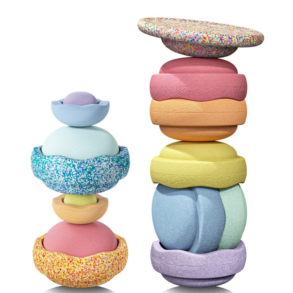 Stapelstein Summer Pastel Rainbow Set Complete with One Free Super Con ...