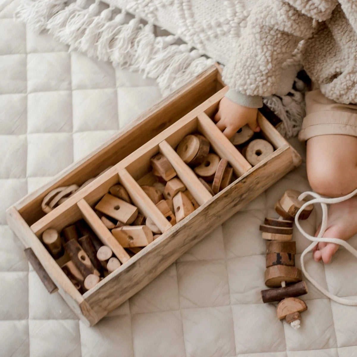 QToys Tree Lacing And Sequencing Set 52pcs — Toypark Australia