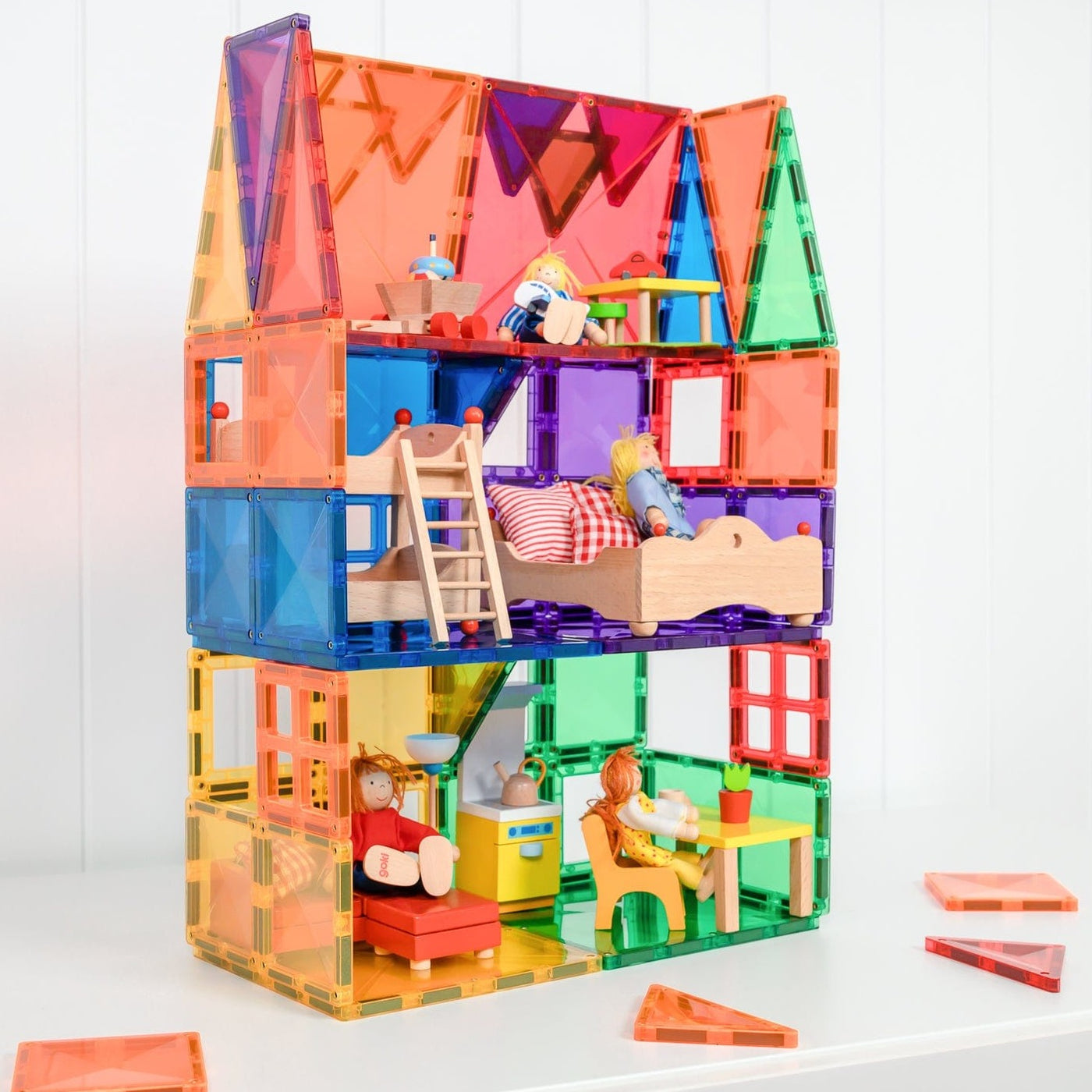 Connetix Tiles Rainbow Starter Pack 60 Piece — Toypark Australia