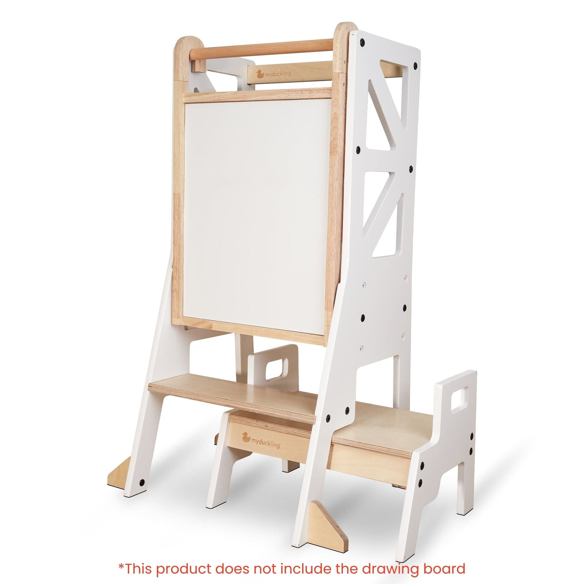 My Duckling JALA Deluxe Adjustable Learning Tower (White/Natural) - Fl ...