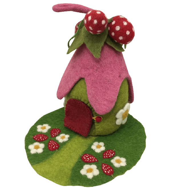 Papoose Strawberry House + Mat | Pretend Play Toys | Toypark Australia