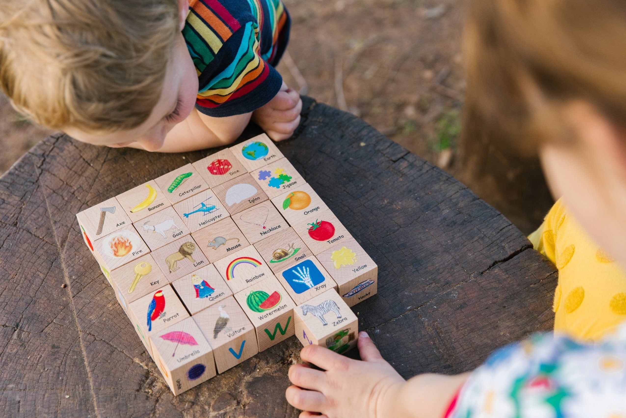 Freckled Frog ABC Blocks | Wooden Blocks | Toypark Australia
