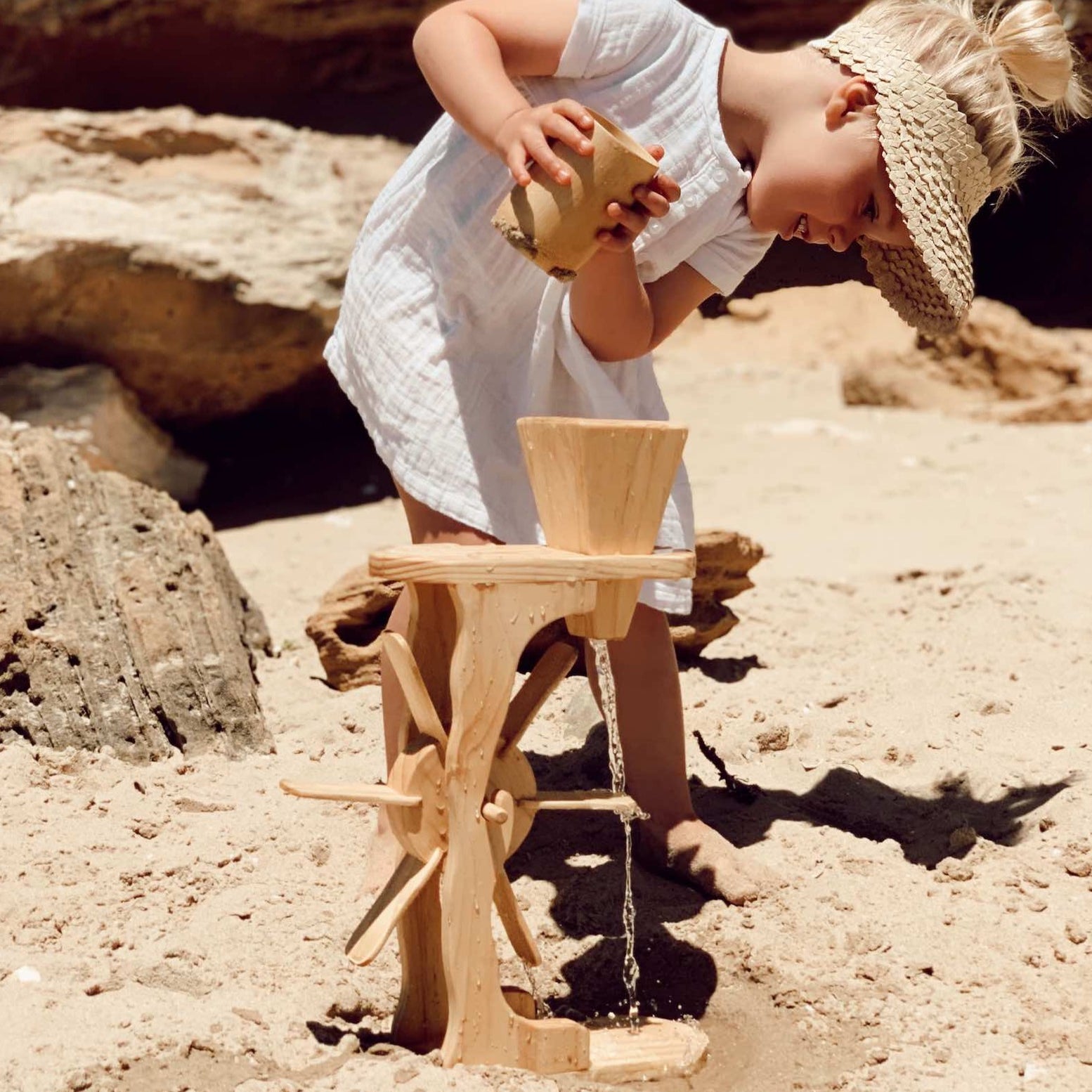 Explore Nook Wooden Water & Sand Wheel — Toypark Australia