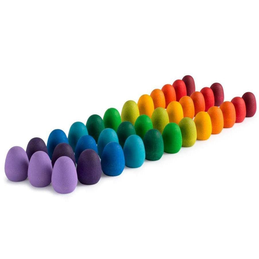 Grapat Mandala Rainbow Eggs 36 Pieces | Loose Parts Play | Toypark ...