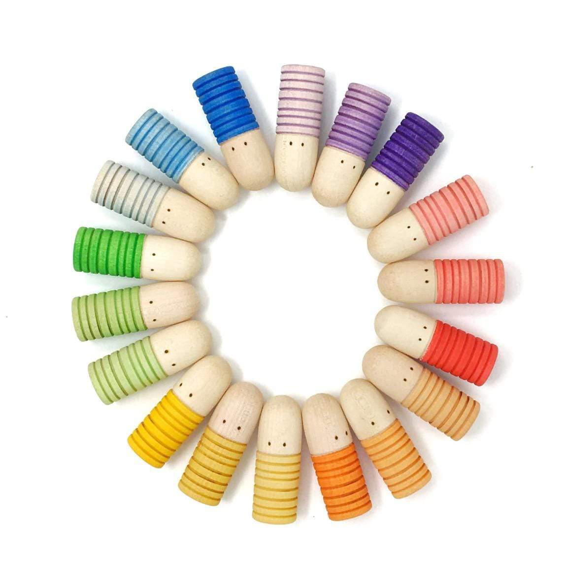 Grapat Rainbow Brots 18 Pieces | Loose Parts Play | Toypark Australia