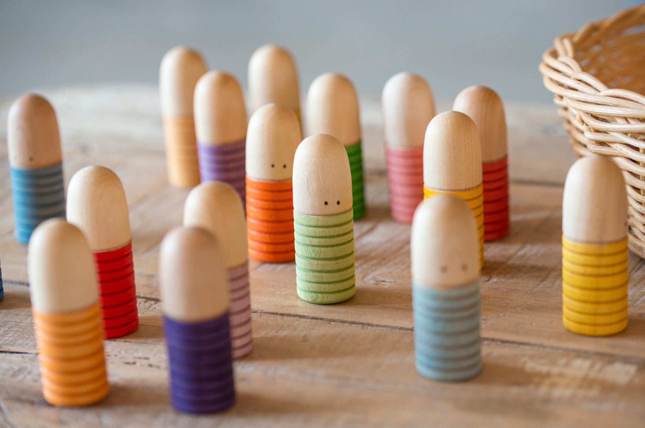 Grapat Rainbow Brots 18 Pieces | Loose Parts Play | Toypark Australia