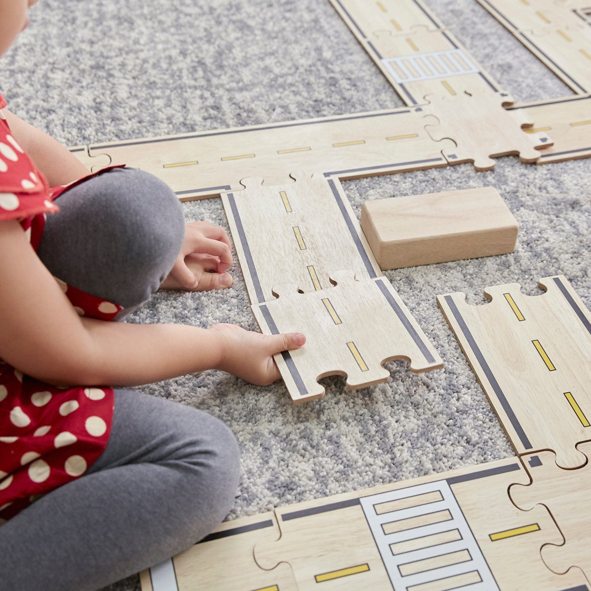 Guidecraft Double-sided Roadway System - 42 pc. set — Toypark Australia