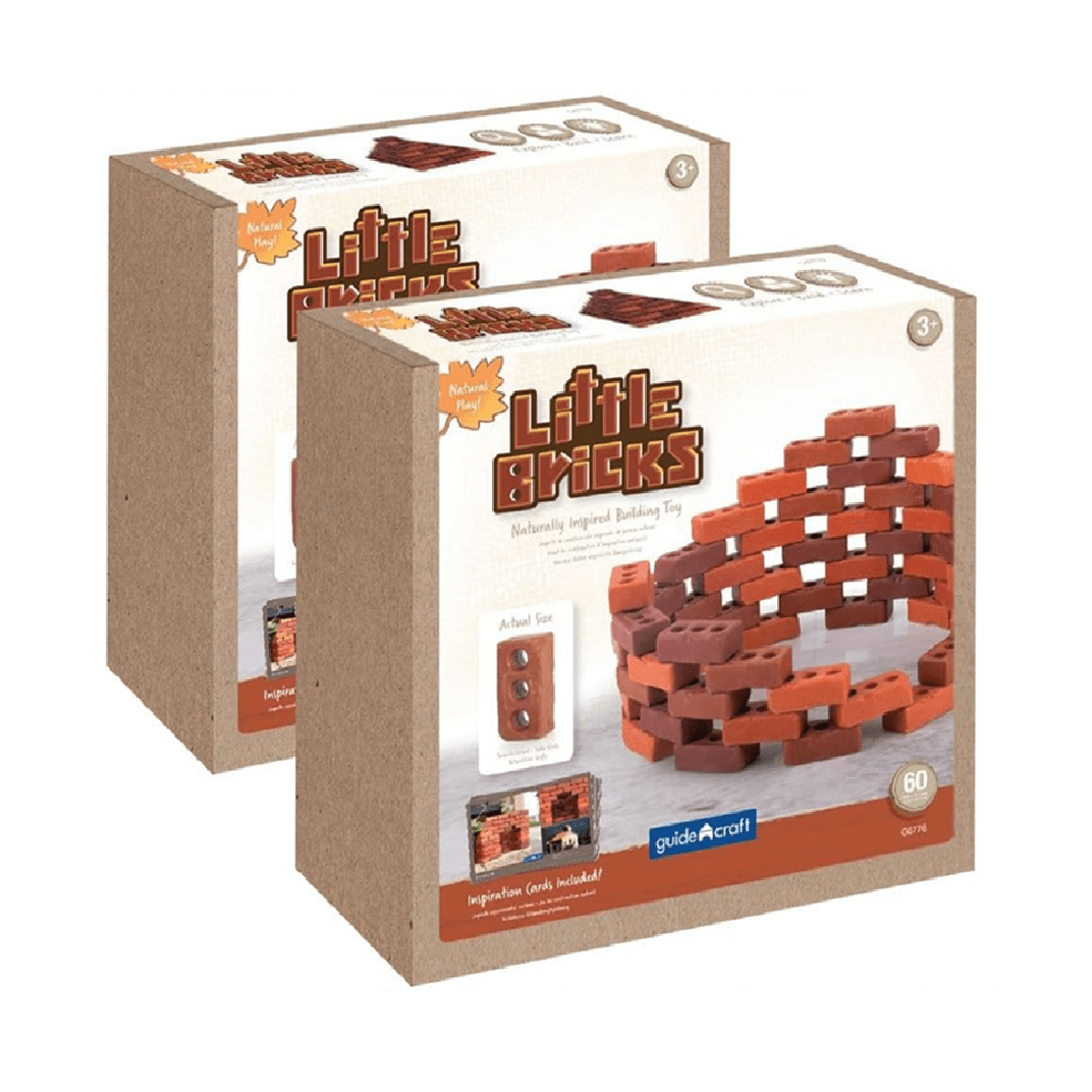 Guidecraft Little Bricks 120 Piece Set | Wooden Blocks | Toypark ...