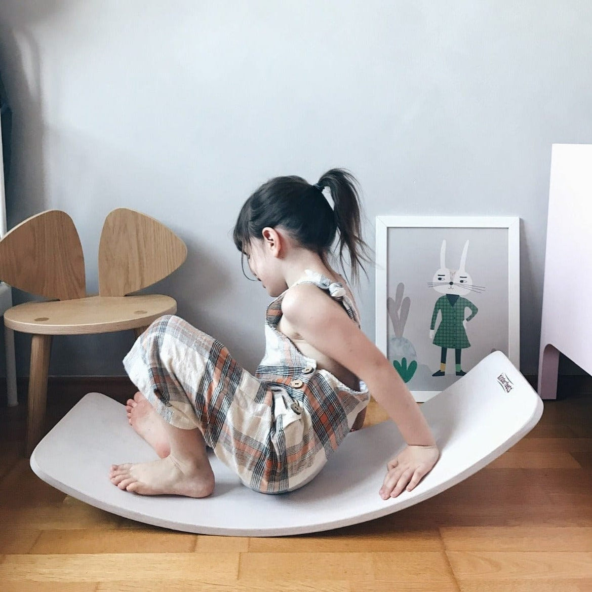 Kinderfeets Kinderboard Balance Board - Whitewash — Toypark Australia