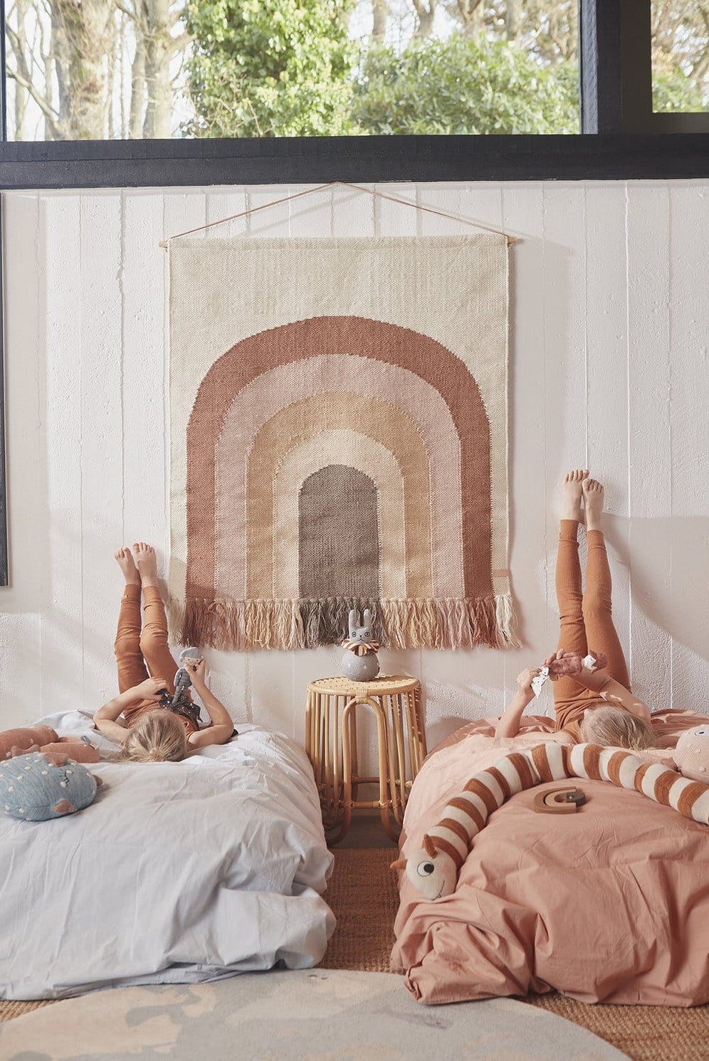 OYOY Follow The Rainbow Wall Rug Choko — Toypark Australia