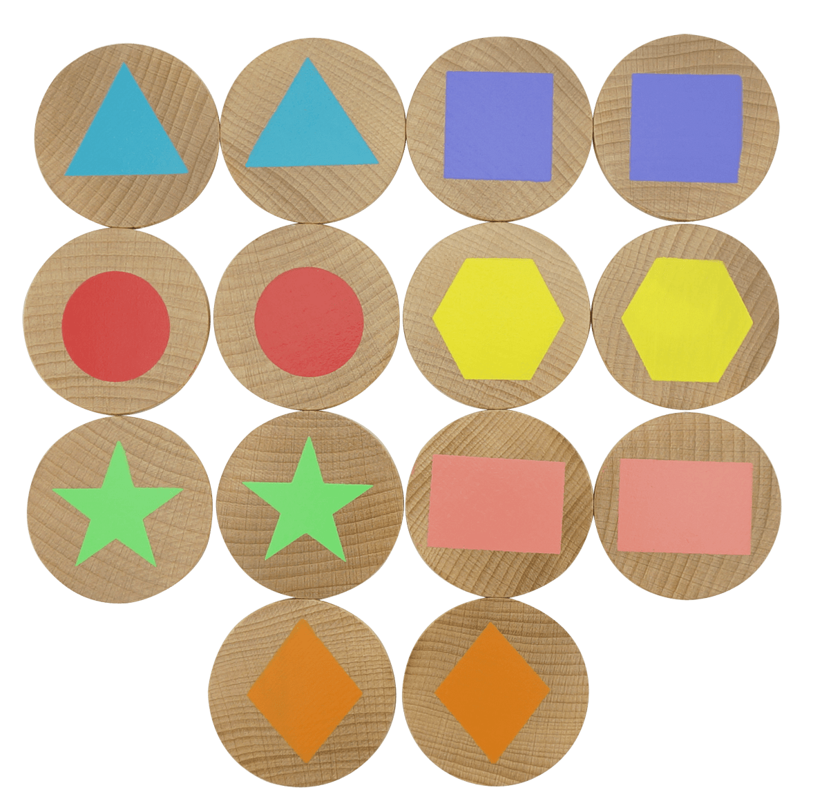 Freckled Frog Shapes Wooden Matching Pairs — Toypark Australia