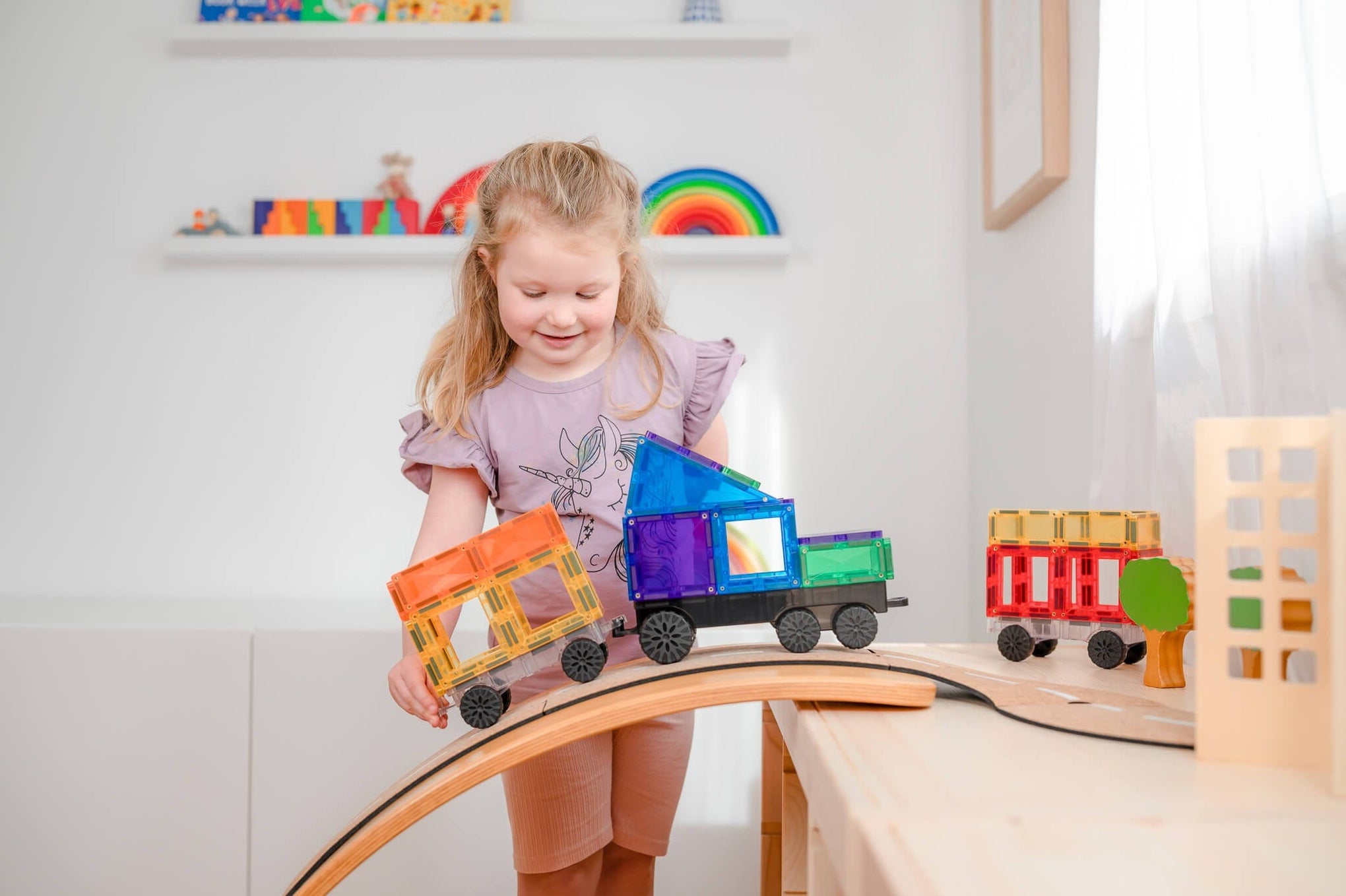 Connetix Tiles Rainbow 50 Piece Transport Pack — Toypark Australia